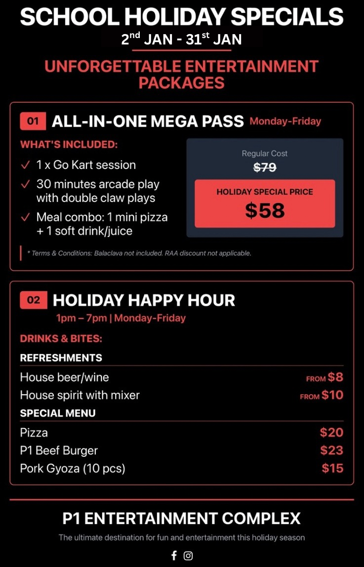 P1 Entertainment - Family Entertainment Complex Adelaide